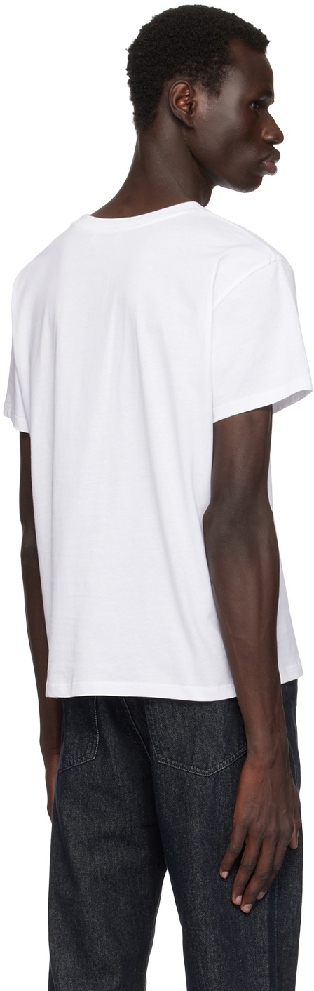 Second/Layer Three-Pack White Classic Short Sleeve T-shirts Second/Layer