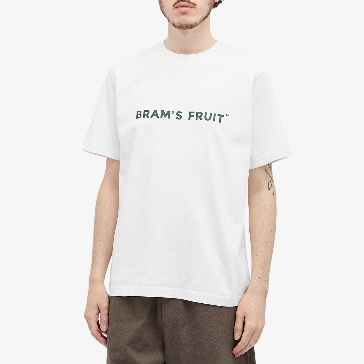 Bram's Fruit Men's Logo T-Shirt in White Bram's Fruit