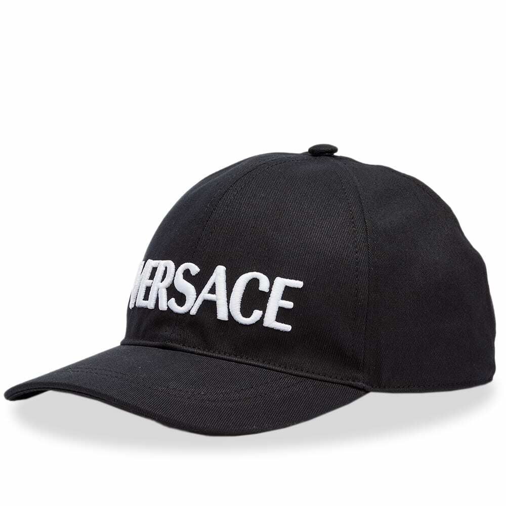 Versace Women's Logo Cap in Black Versace