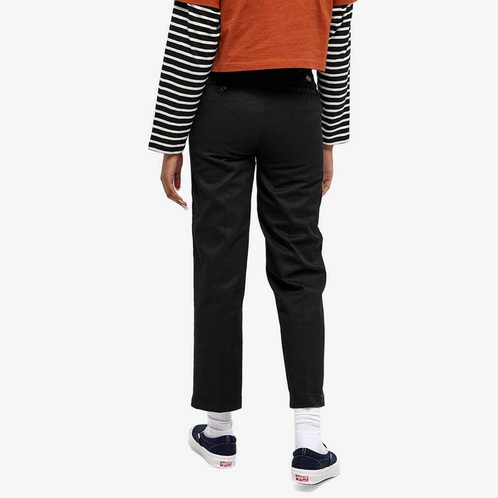 Dickies Women's Phoenix Straight Cropped Pant in Black Dickies Construct