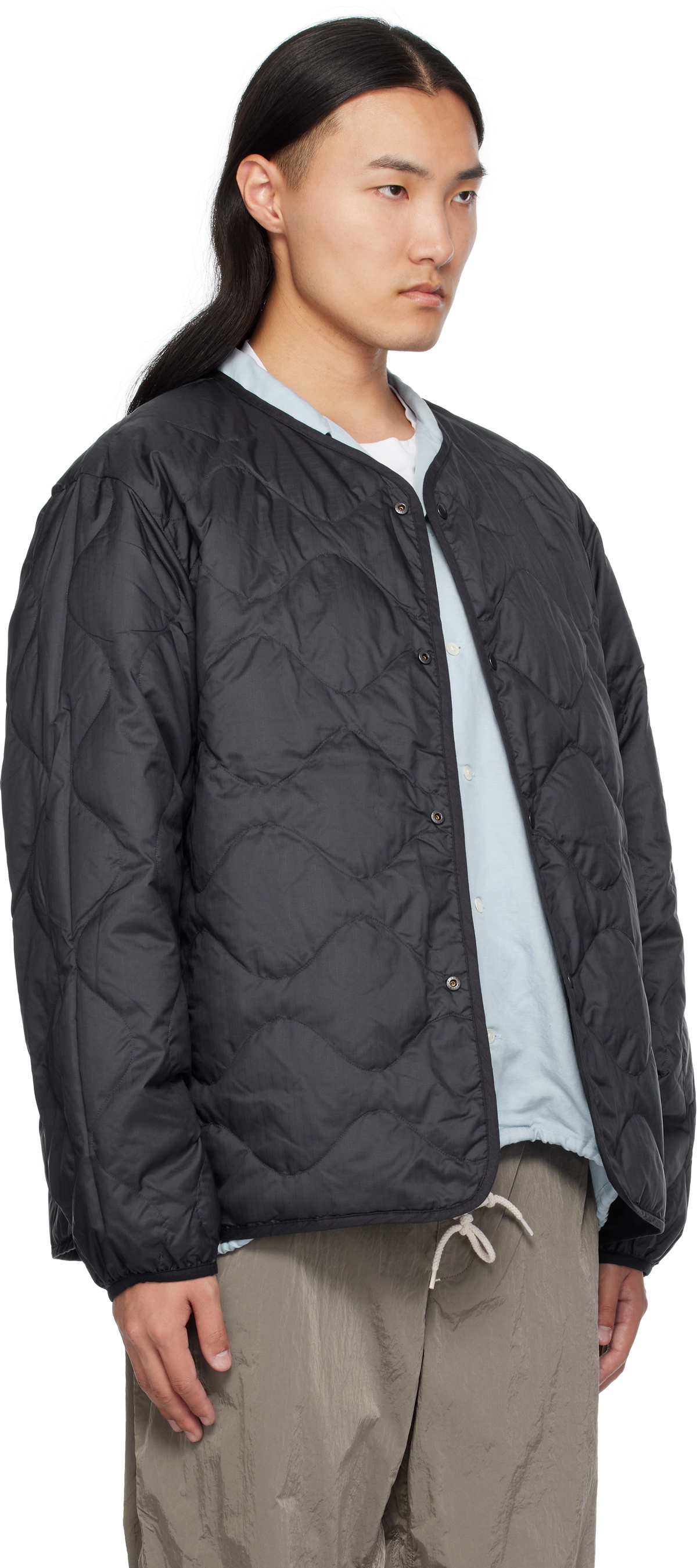 nanamica Navy Reversible Down Jacket Nanamica