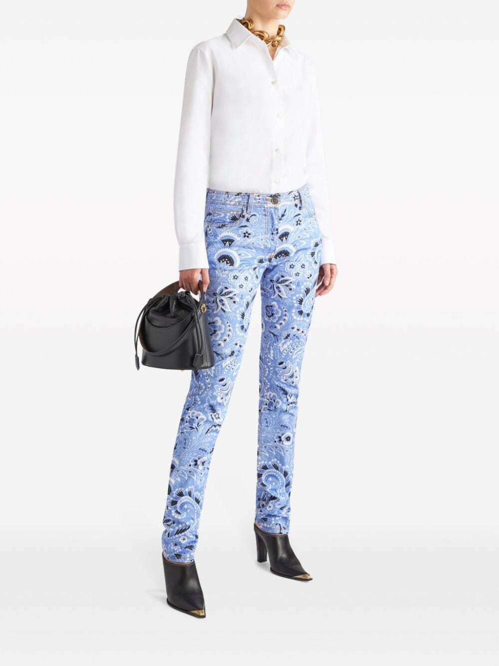 ETRO - Printed Denim Jeans Etro