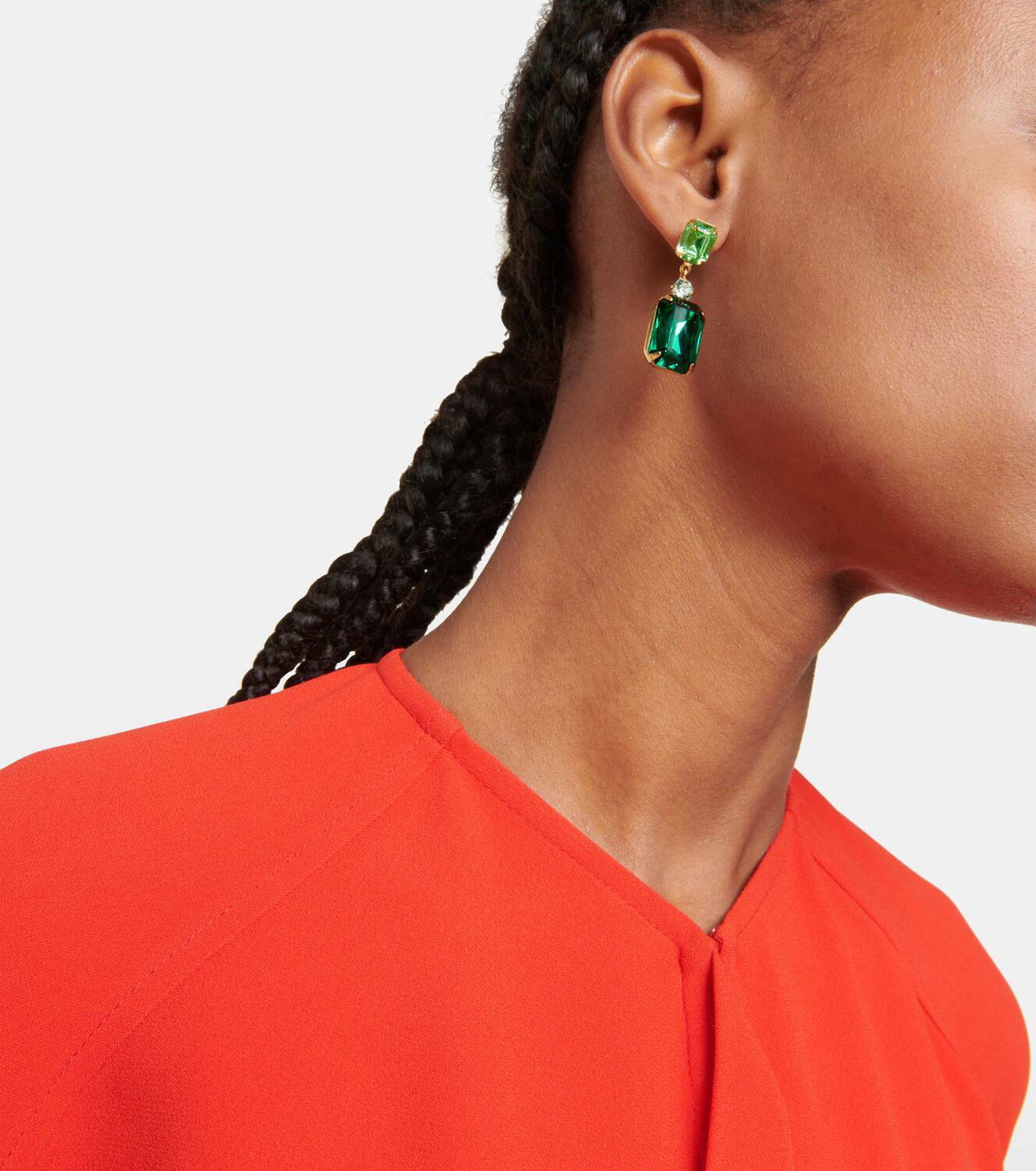 Jennifer Behr Gemma crystal-embellished stud earrings Jennifer Behr