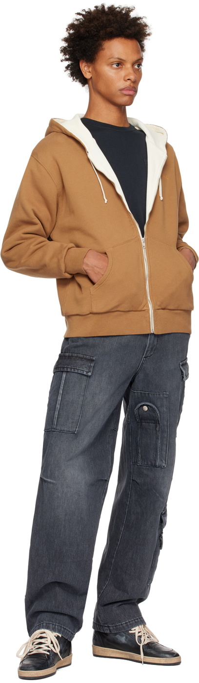 Winnie New York Black Faded Denim Cargo Pants Winnie New York