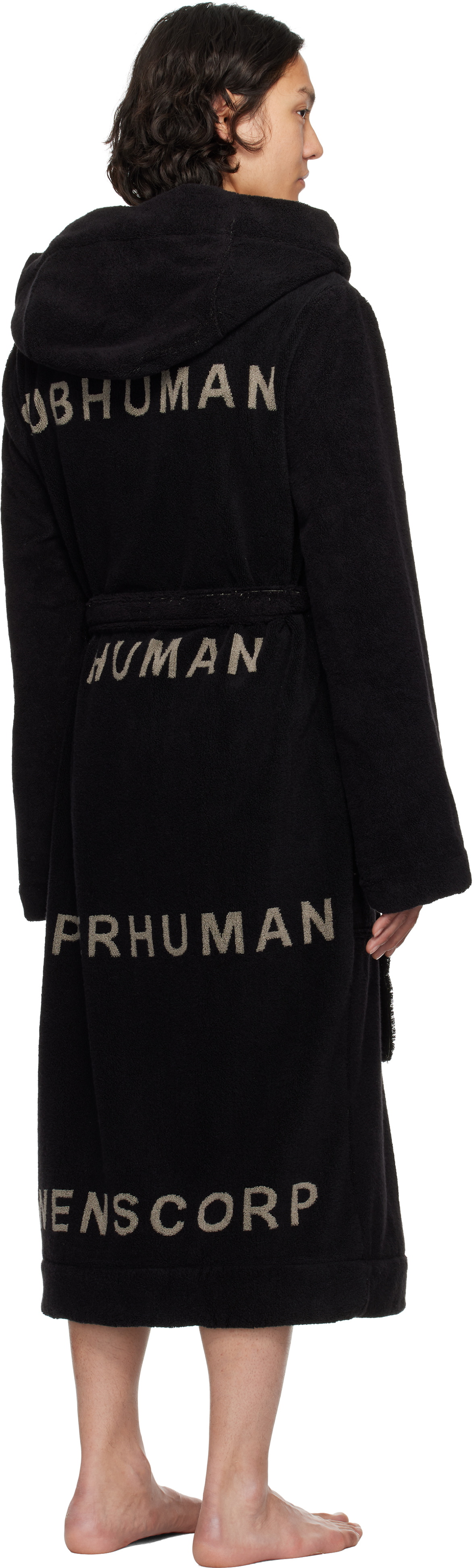 Rick Owens Black Beach Robe Rick Owens