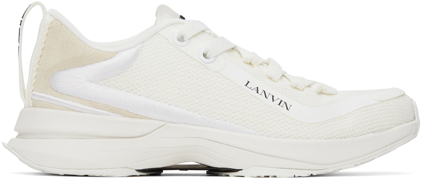 Lanvin White L-I Mesh Sneakers Lanvin
