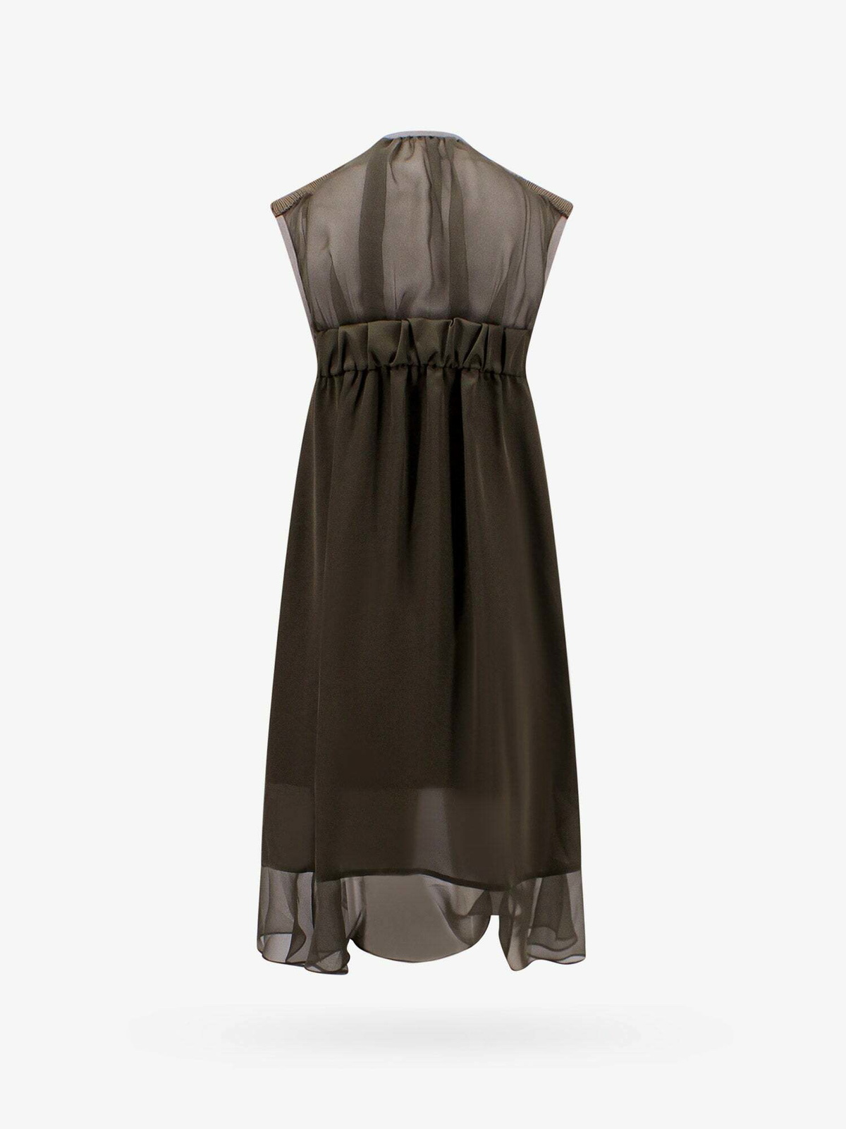 Sacai Dress Green Womens Sacai