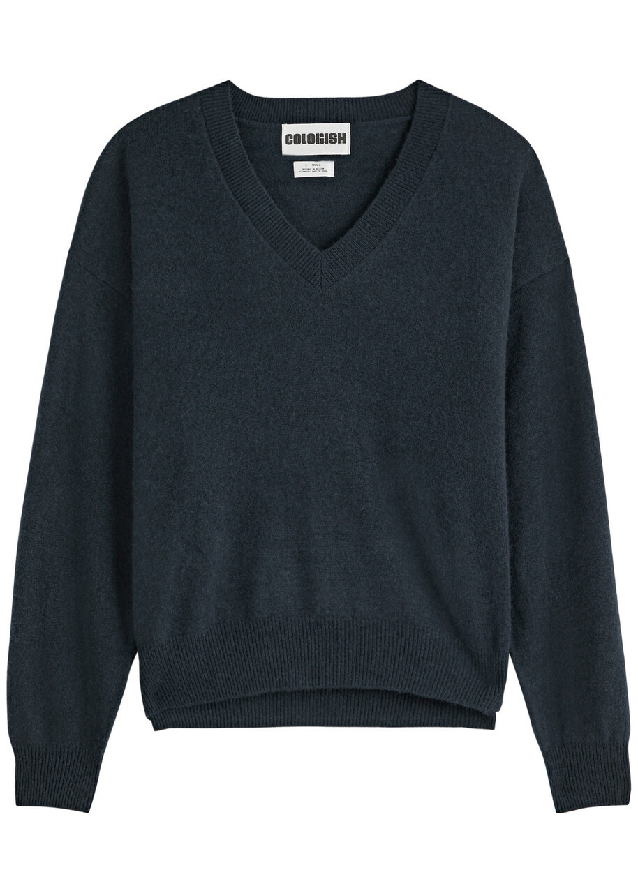 Crush Cashmere Malibu Cashmere Jumper Navy CRUSH CASHMERE
