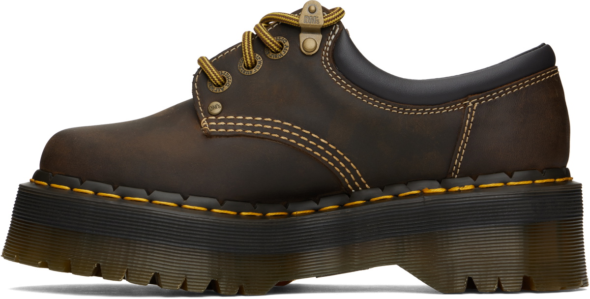 Dr. Martens Brown 8053 Arc Crazy Horse Leather Platform Derbys Dr. Martens