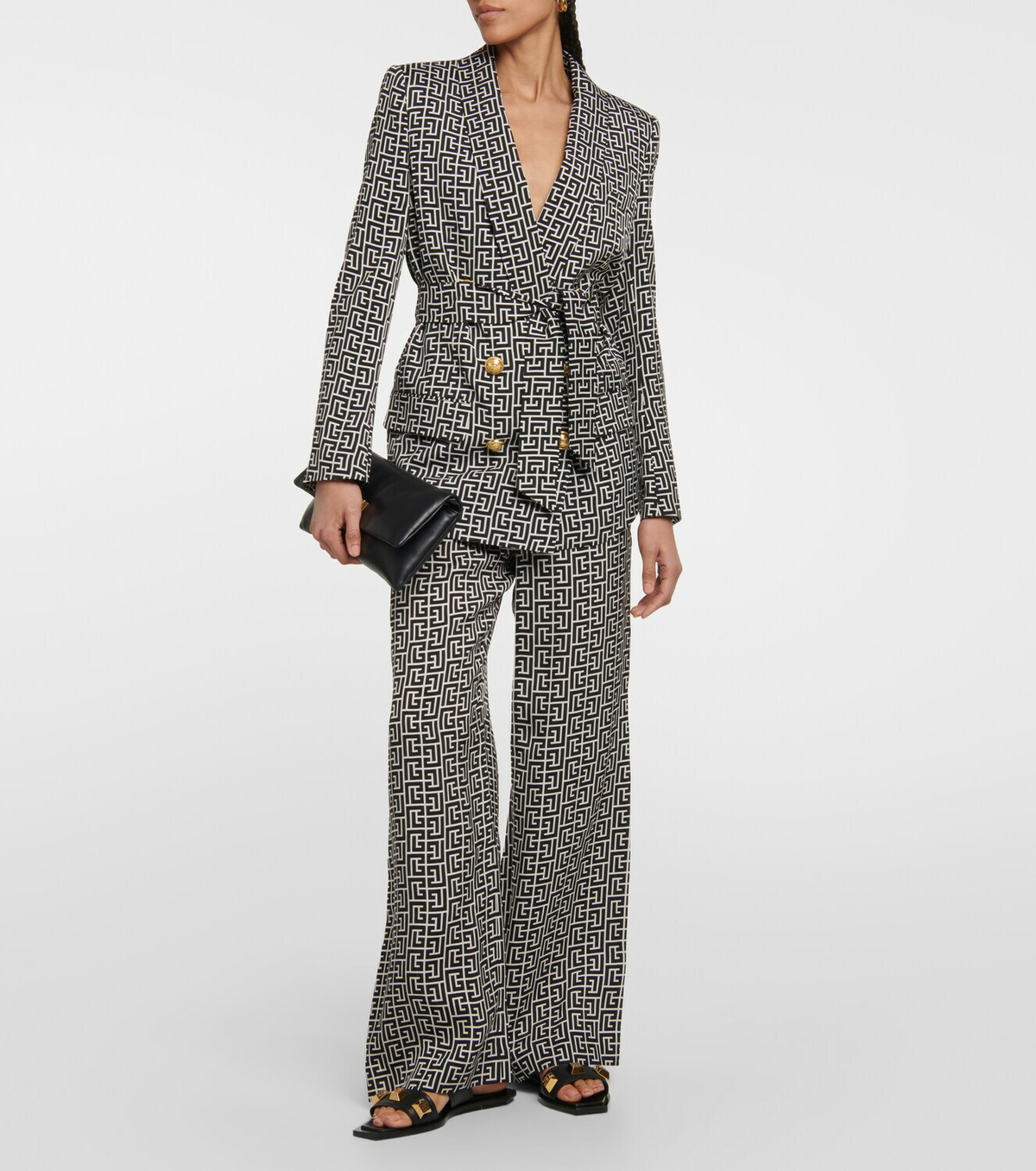 Balmain Studded leather slides Balmain