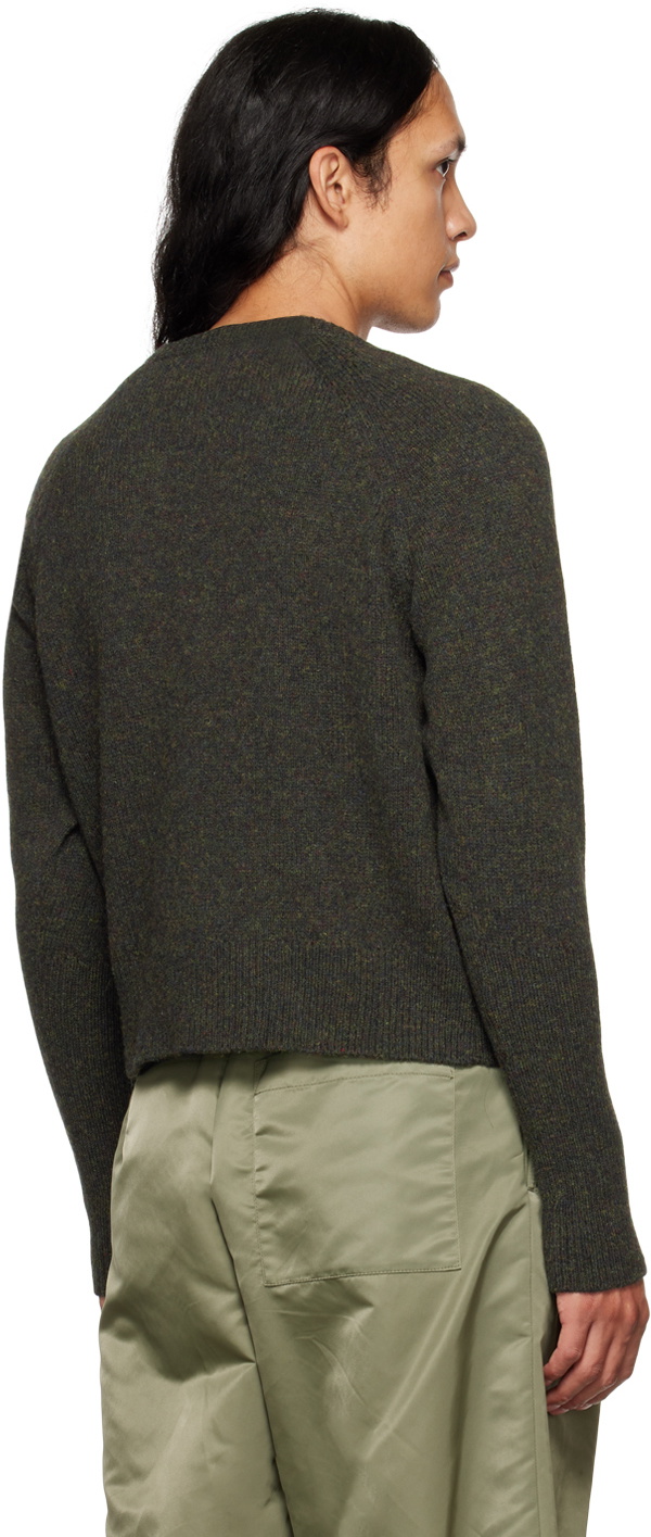 Marina Yee Green Cropped Origami Sweater Marina Yee
