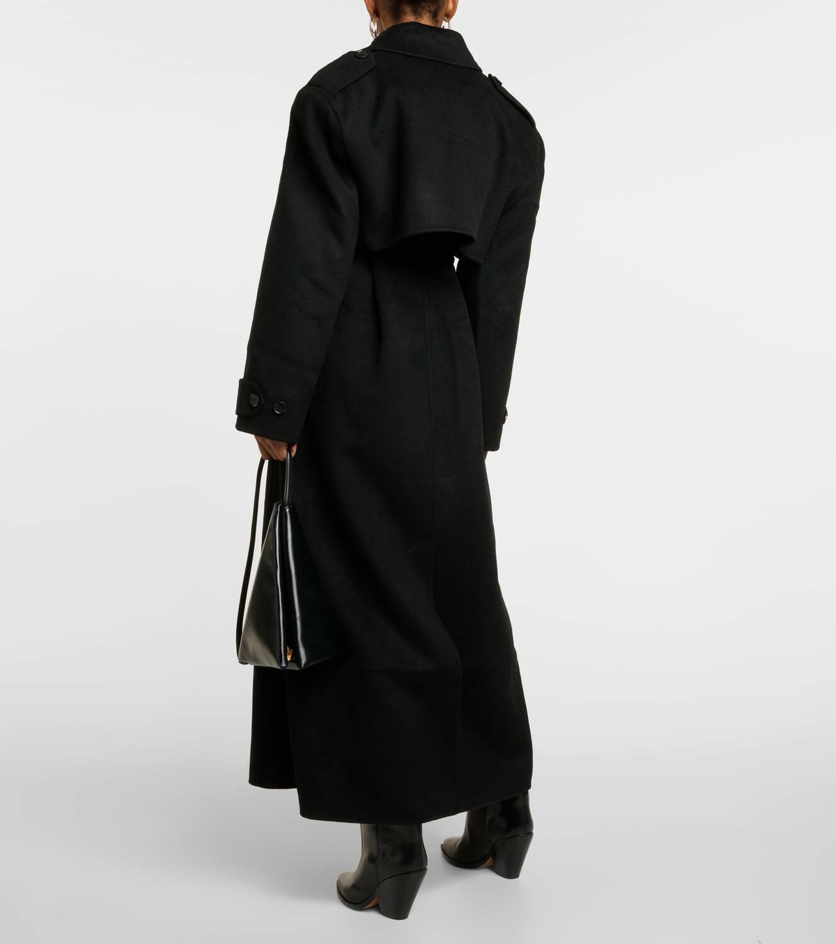 The Frankie Shop Nikola wool and cashmere trench coat The Frankie Shop