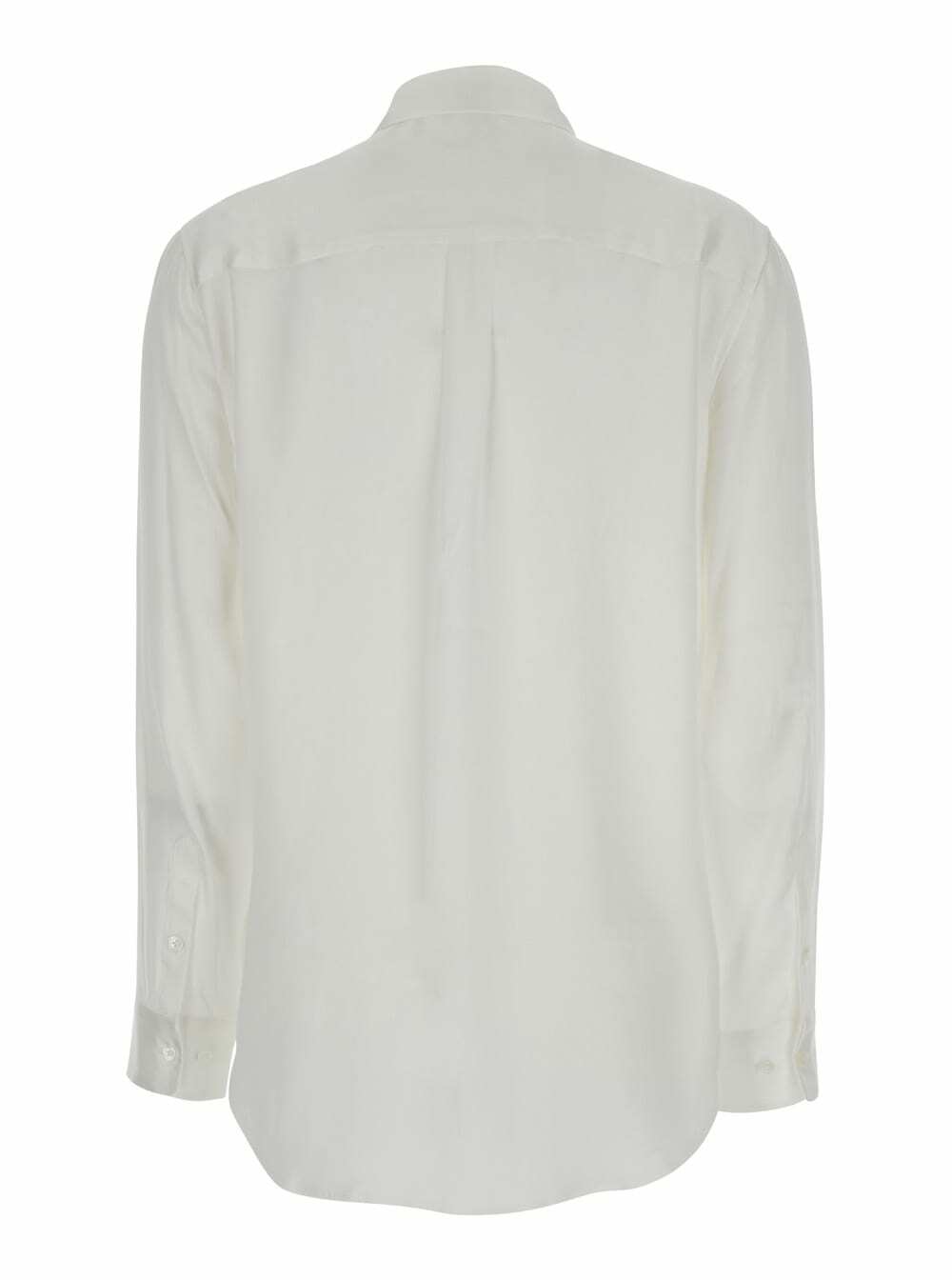 Equipment signature White Shirt With Patch Pockets In Satin Woman EQUIPMENT
