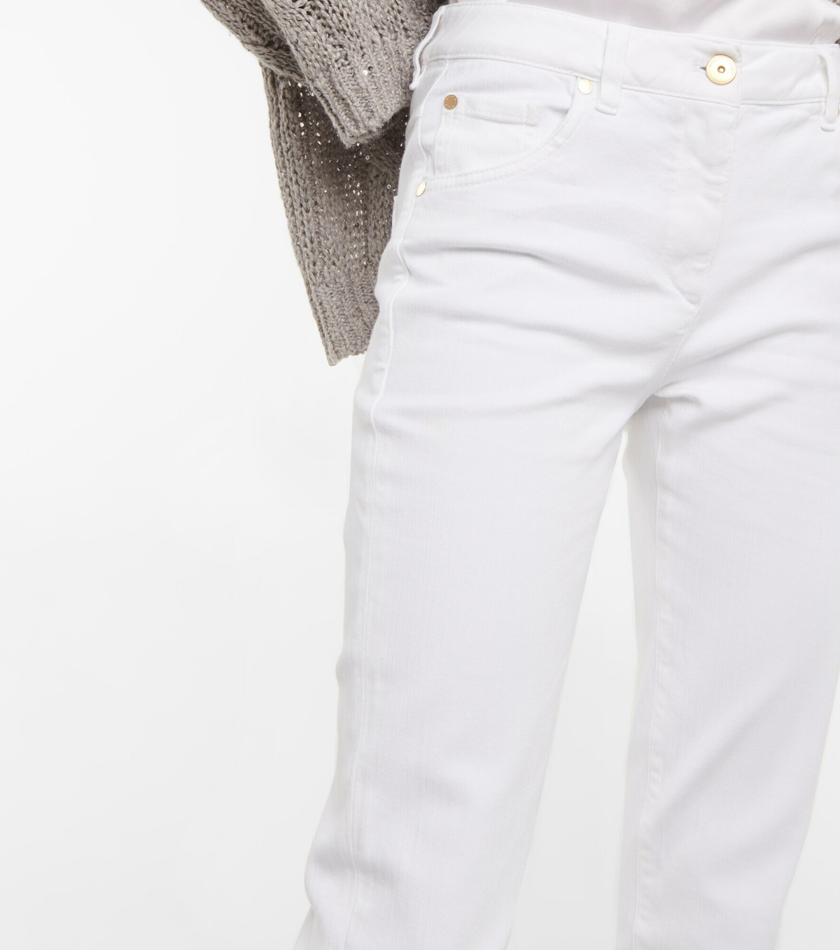 Brunello Cucinelli - Mid-rise slim jeans Brunello Cucinelli