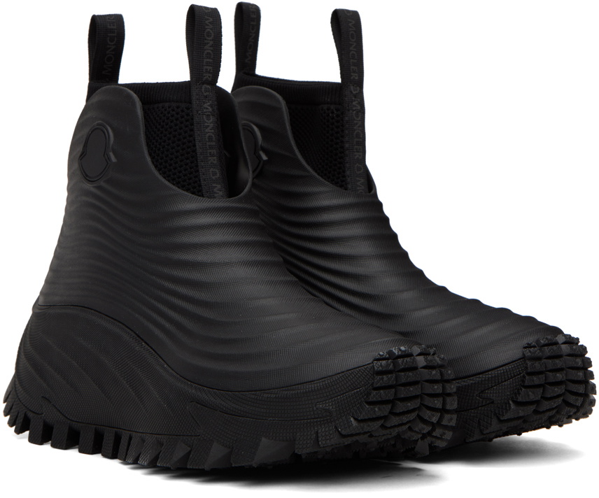 Moncler Black Aqua High Rain Boots Moncler