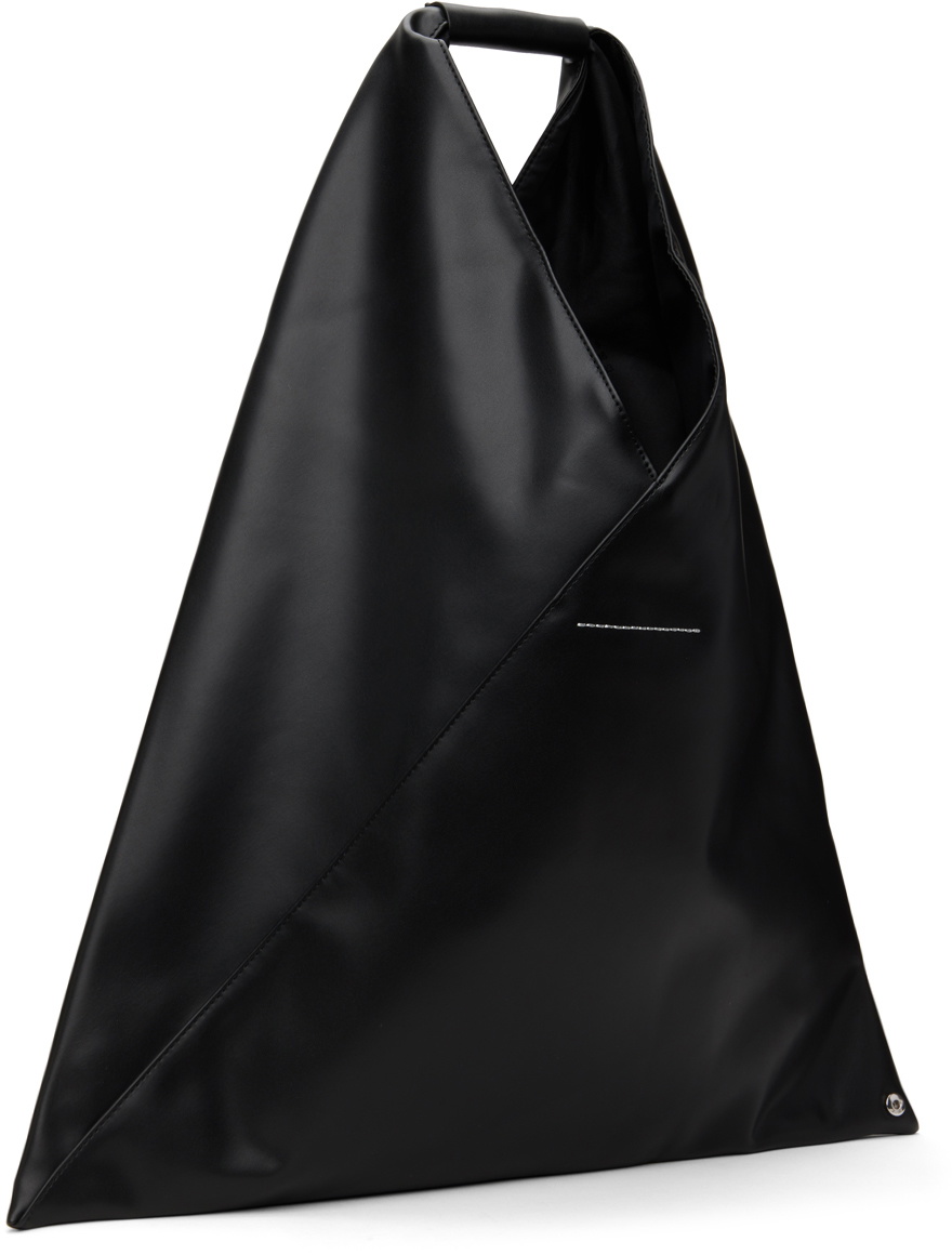 MM6 Maison Margiela Black Classic Triangle Tote MM6 Maison Margiela