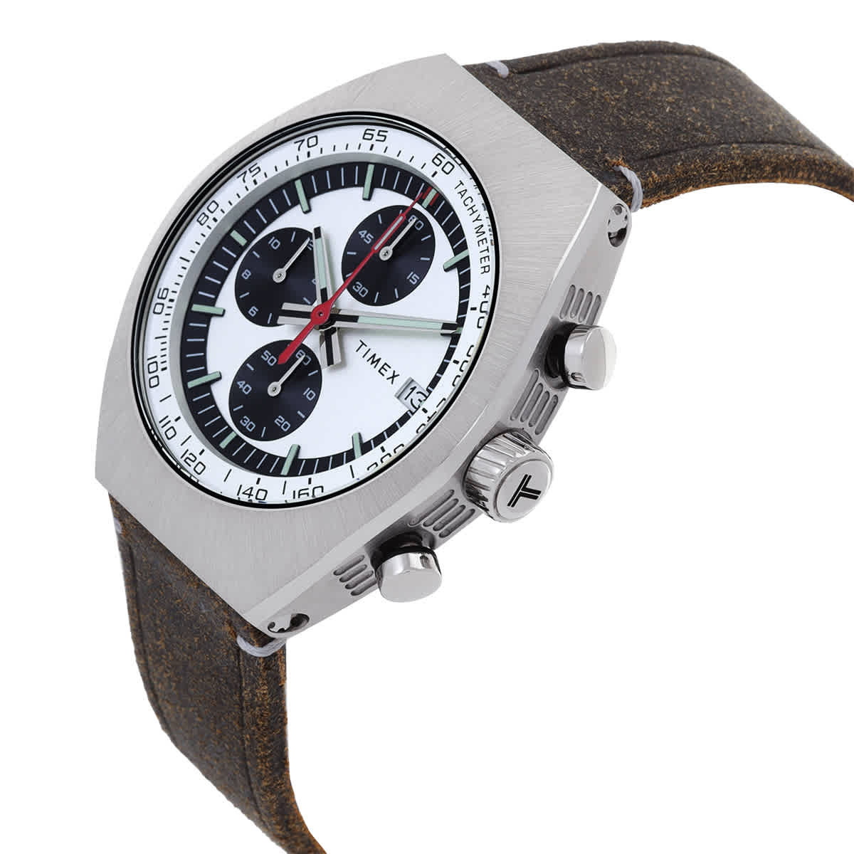 Timex Legacy Tonneau Chronograph Quartz Silver Dial Mens Watch ...