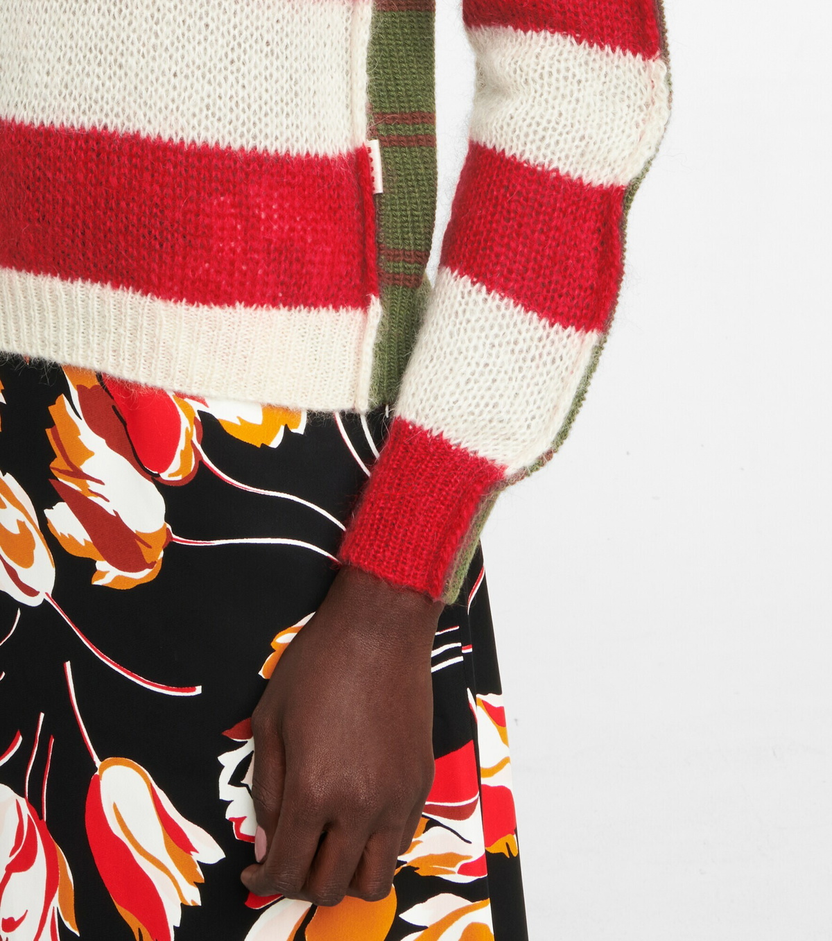 Marni - Striped wool and mohair-blend sweater Marni