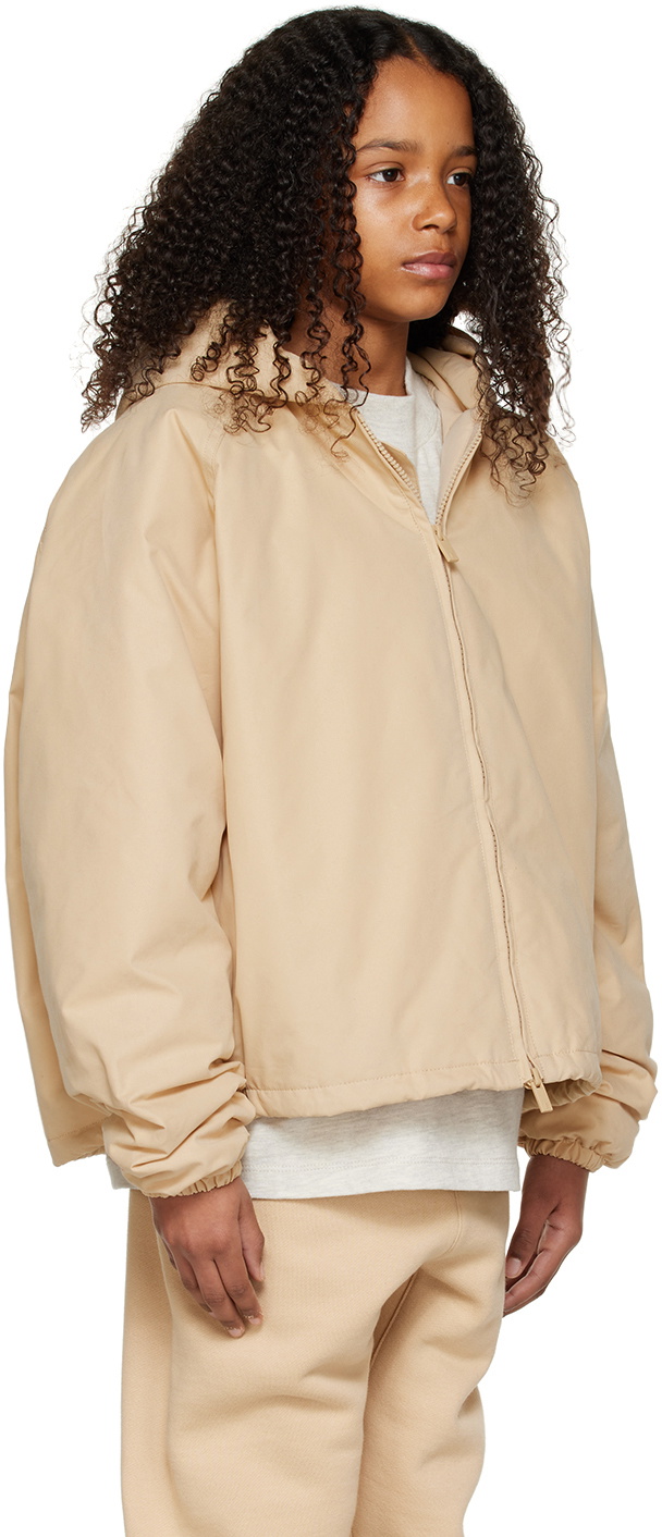 Essentials Kids Beige Full Zip Jacket Essentials