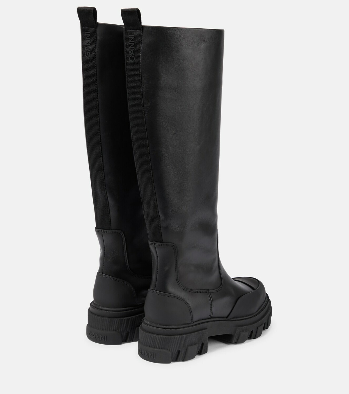 Ganni - Knee-high leather boots GANNI