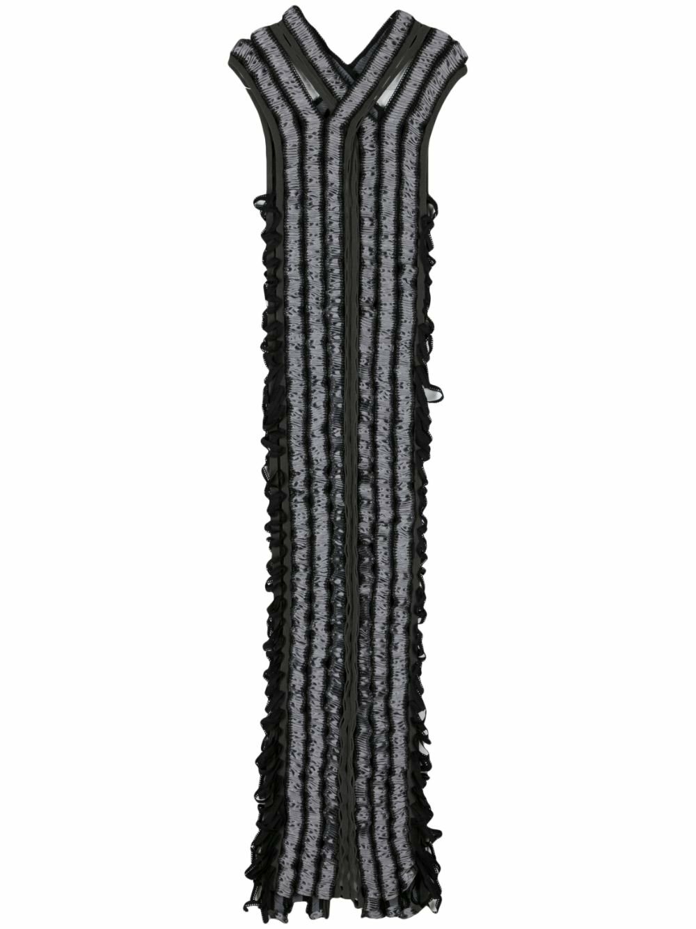 Sinead O'Dwyer Black Shibari Satin Maxi Dress Sinéad O’Dwyer
