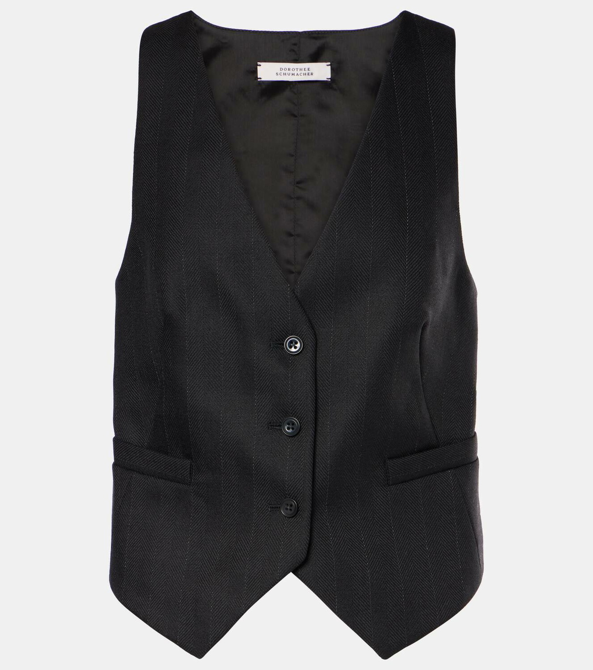Dorothee Schumacher Modern Sophistication pinstripe wool vest Dorothee ...