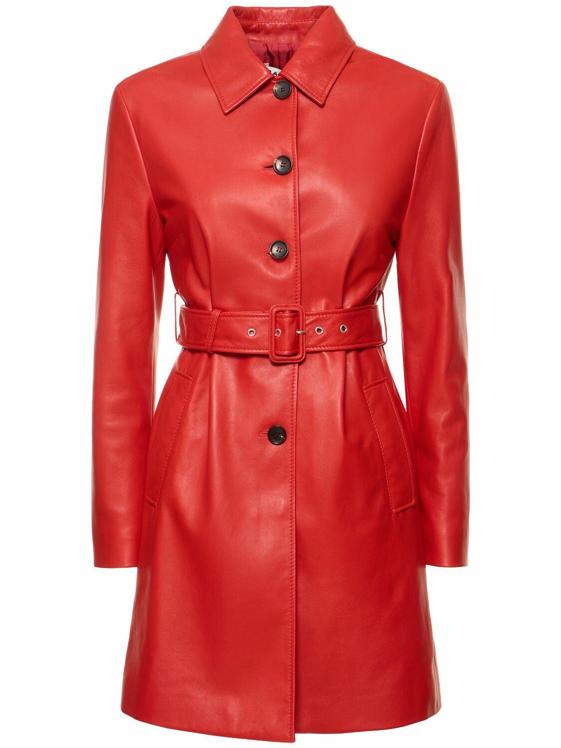 BALLY Lamb Leather Trench Coat Bally