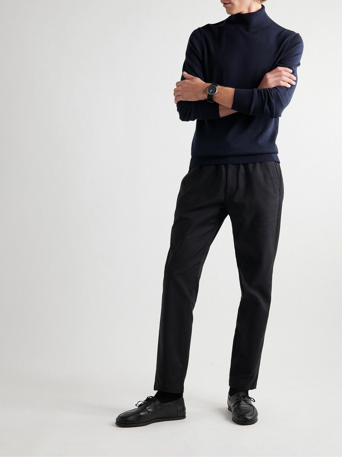 Club Monaco - Slim-Fit Merino Wool Rollneck Sweater - Blue Club Monaco