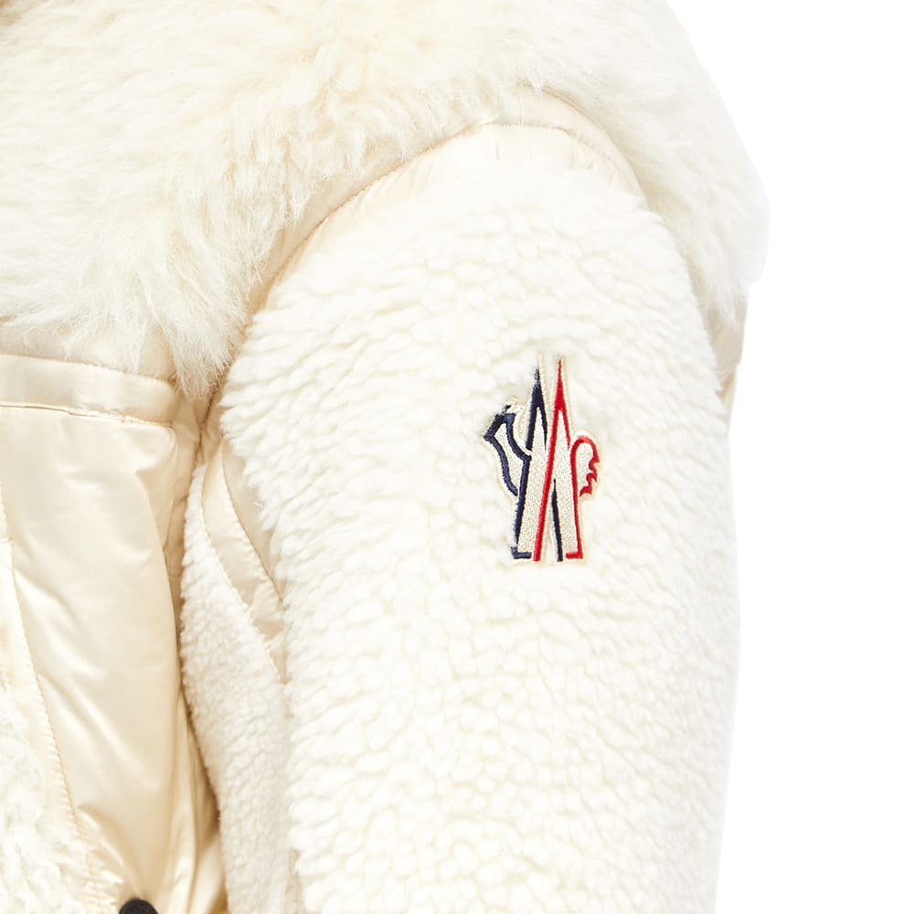 Moncler Women's Yvoire Teddy Bomber Jacket in Cream Moncler