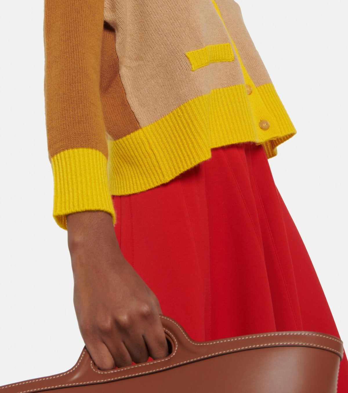 Marni - Colorblocked cashmere cardigan Marni