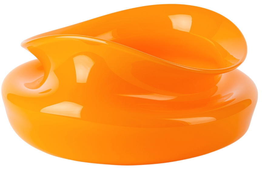 Sticky Glass Orange Deflated #3 Bowl