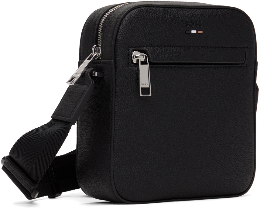 BOSS Black Faux-Leather Reporter Bag BOSS