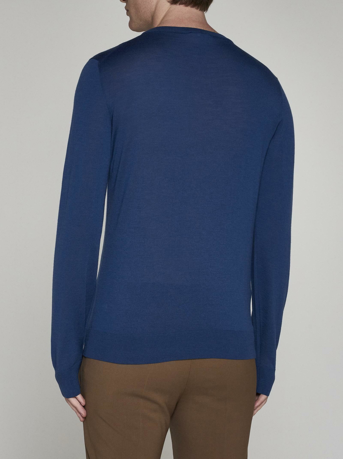 Piacenza Cashmere Wool Crewneck Sweater Piacenza Cashmere
