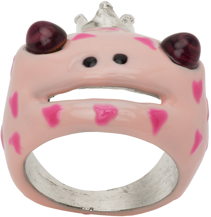 Collina Strada Pink Frog Prince Ring Collina Strada