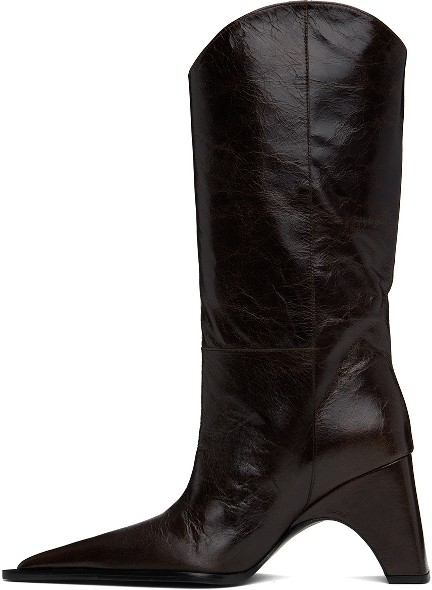 Coperni Brown Bridge Cowboy Boots Coperni