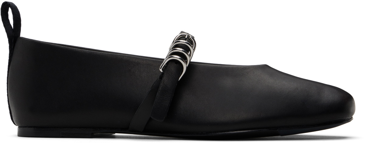 rag & bone Black Spire Mary Jane Ballerina Flats Rag and Bone