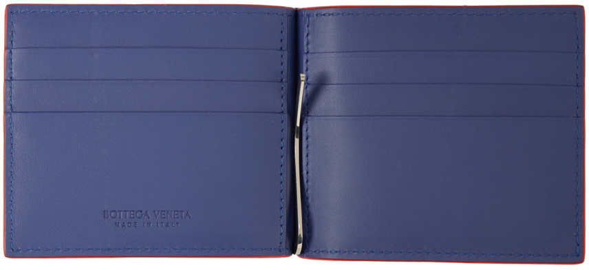 Bottega Veneta Blue Bill Clip Wallet Bottega Veneta
