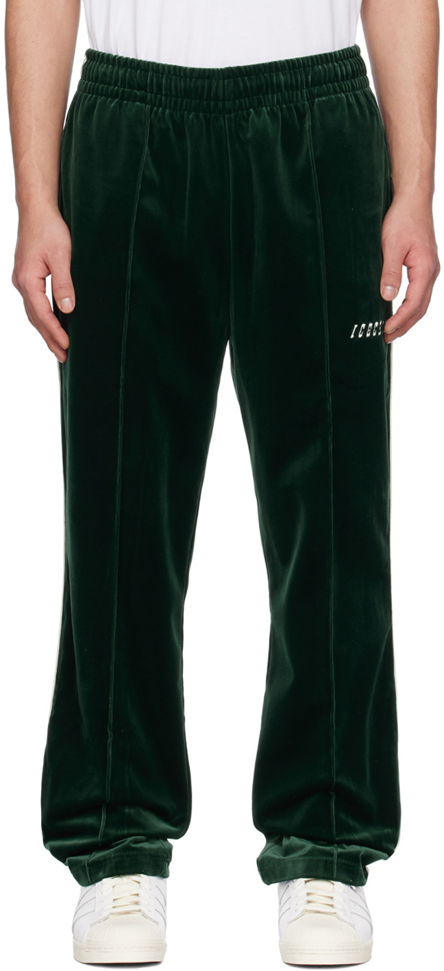 ICECREAM Green Piping Track Pants ICECREAM