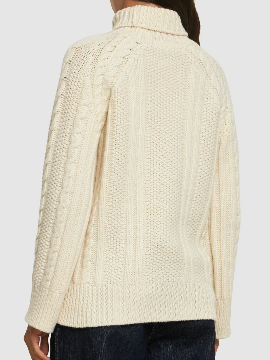 FORTE_FORTE Soft Wool Cable Knit Sweater Forte Forte