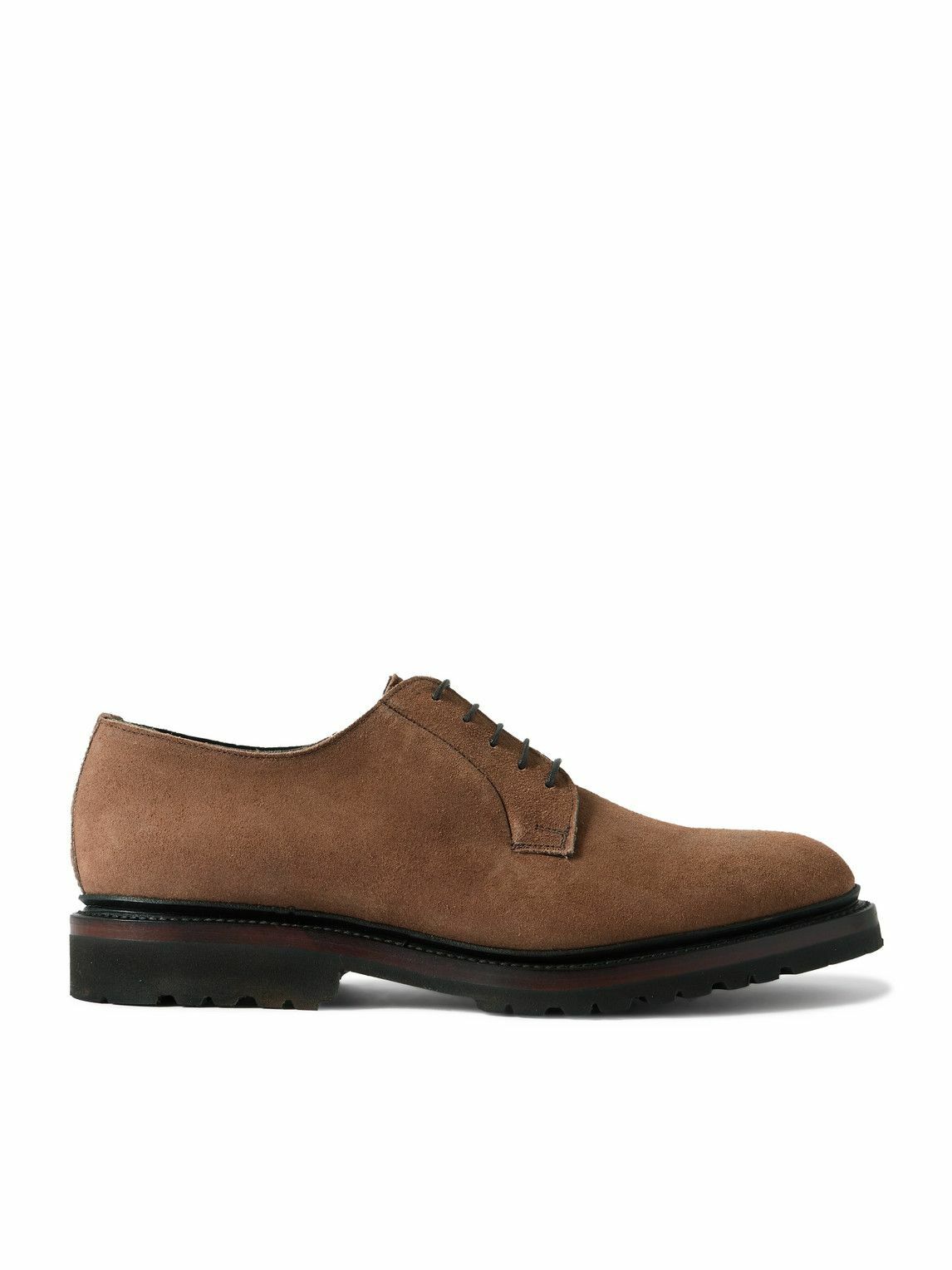 George Cleverley - Archie Waxed-Leather Derby Shoes - Brown George ...