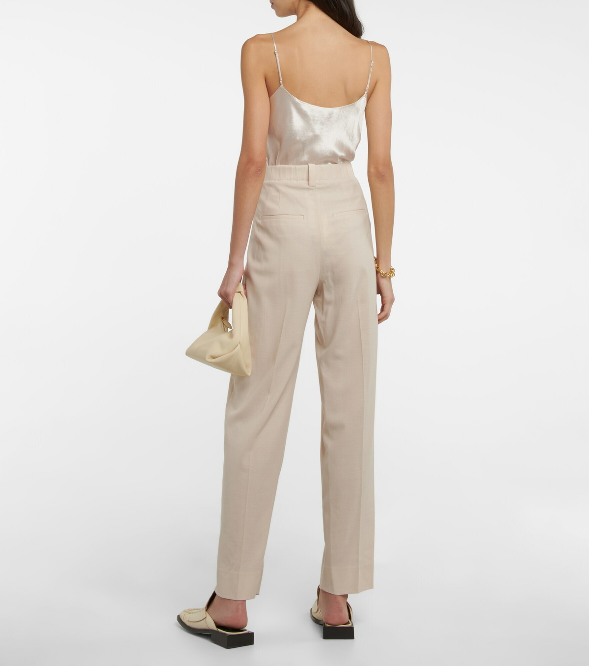 Vince - High-rise tapered wool pants Vince