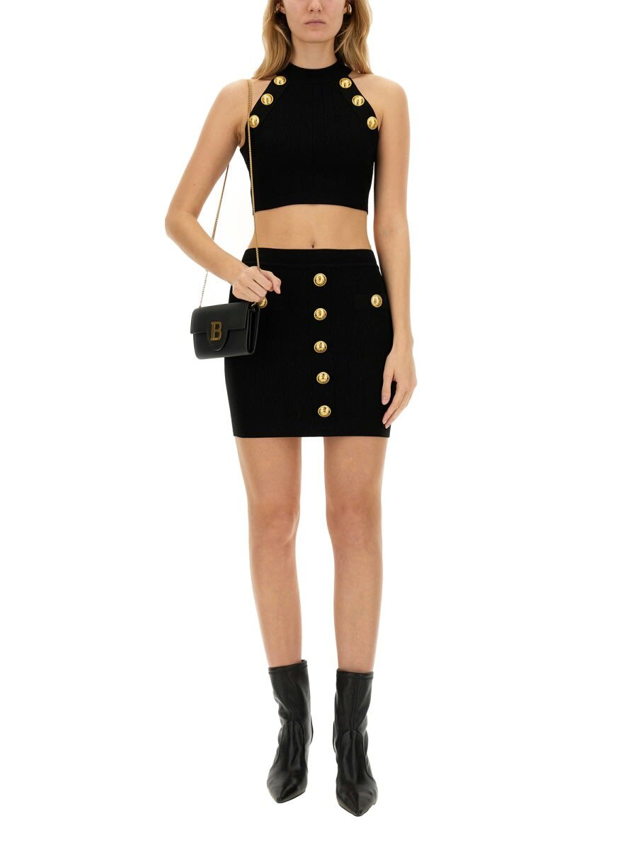Balmain Top With Buttons Balmain
