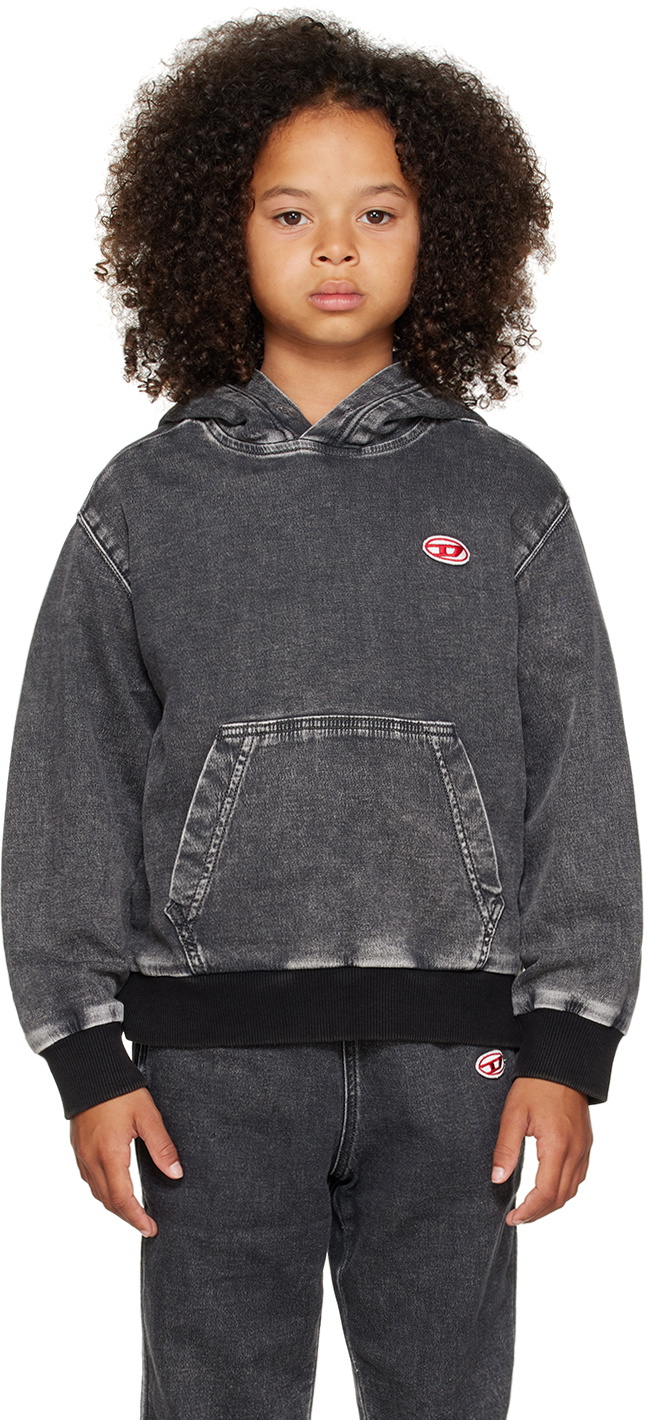 Diesel Kids Gray Sum-Rib-Ne-Over Jjj Hoodie Diesel
