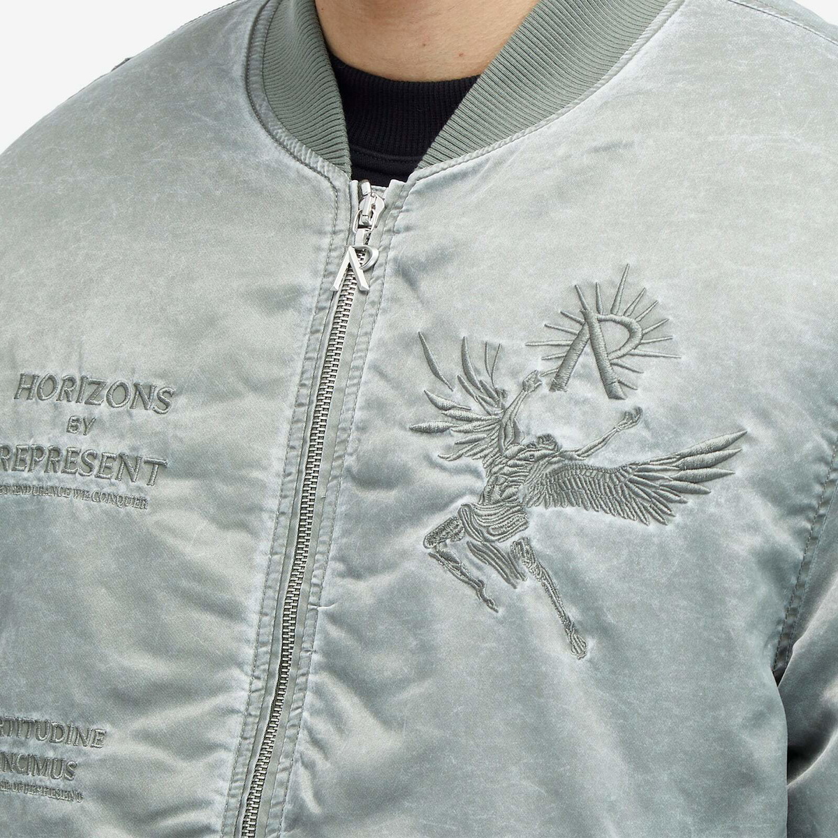 Represent Men's Horizons Classic Flight Jacket in Khaki Represent