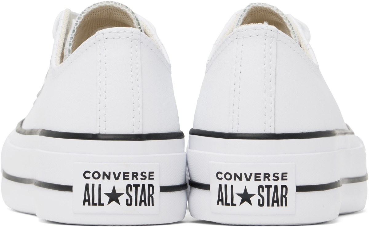Converse White Chuck Taylor All Star Platform Leather Sneakers Converse