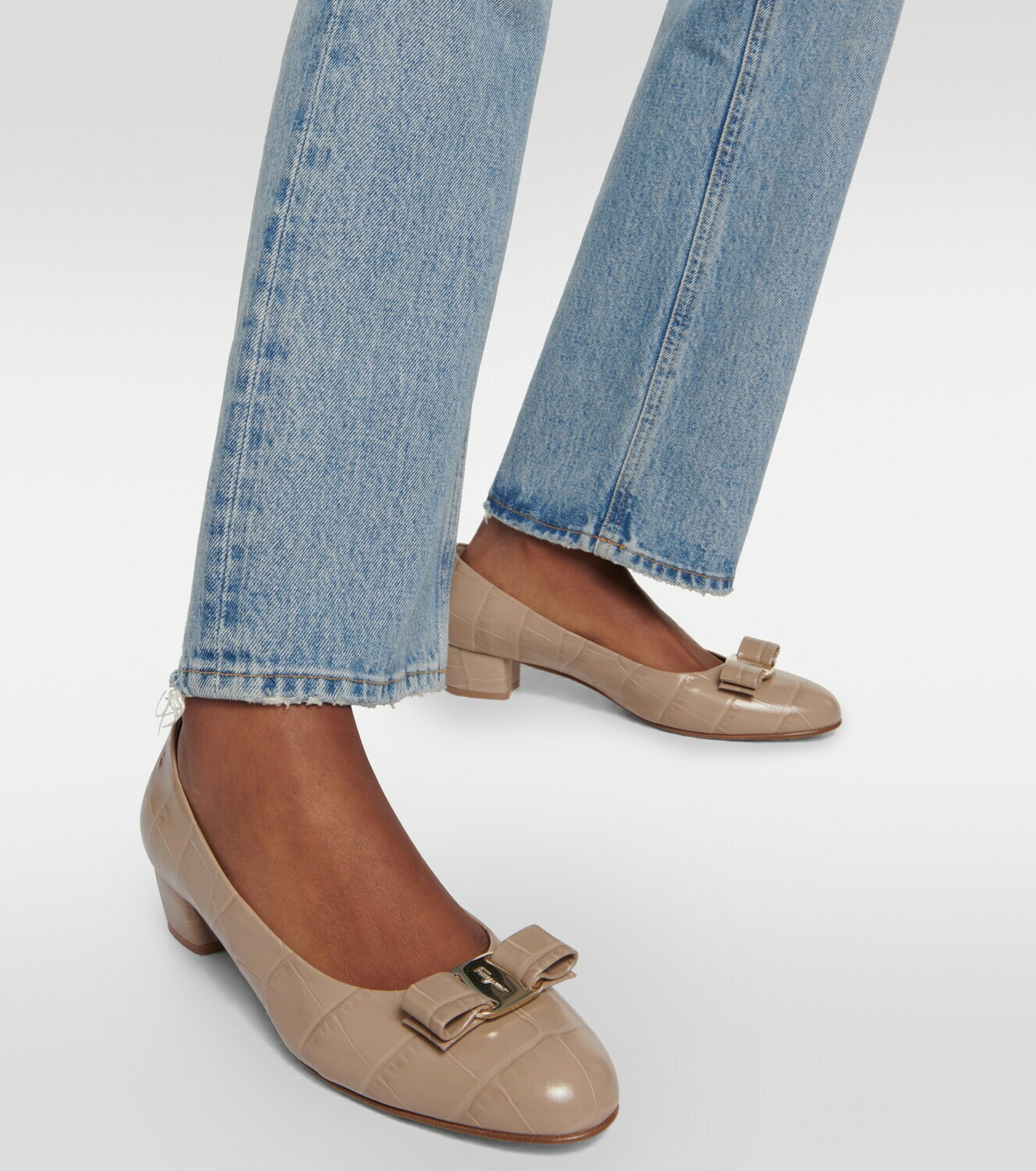 Ferragamo Vara leather ballet flats Salvatore Ferragamo