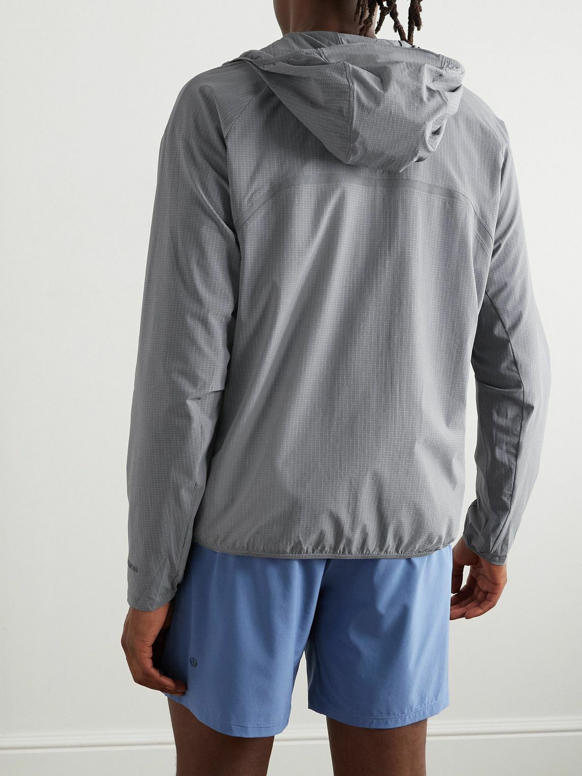Lululemon - Pace Breaker Stretch Recycled-Ripstop Hooded Jacket - Gray ...