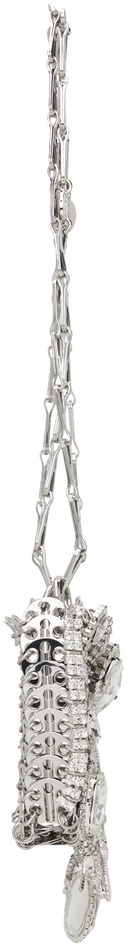 Paco Rabanne Silver Metallic Embellished 1969 Bag Paco Rabanne