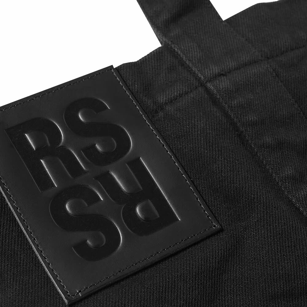 Raf Simons Men's Denim Tote Bag in Black Raf Simons