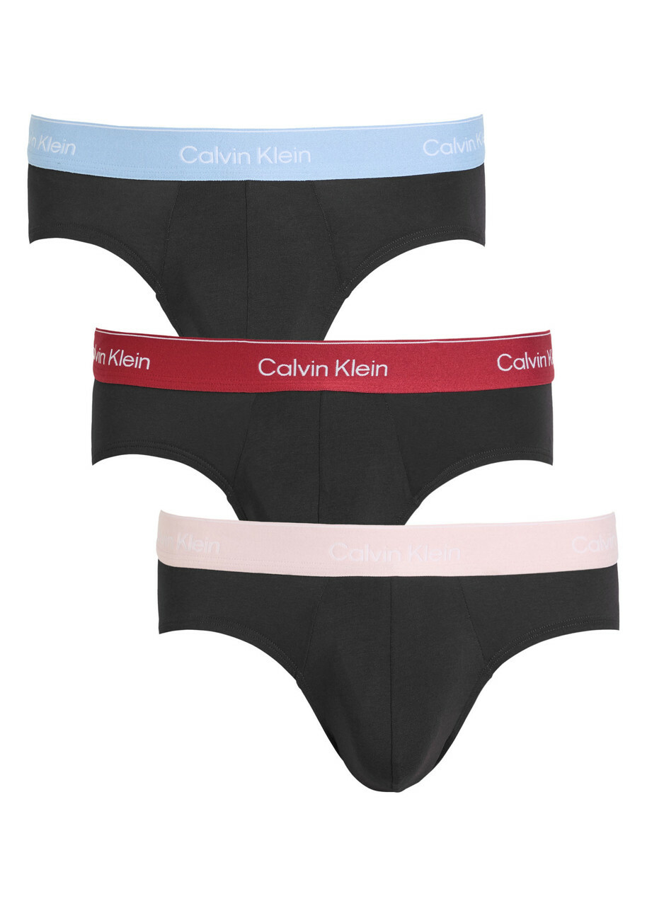 Calvin Klein Icon Stretch-cotton Briefs set of Three Black Calvin Klein